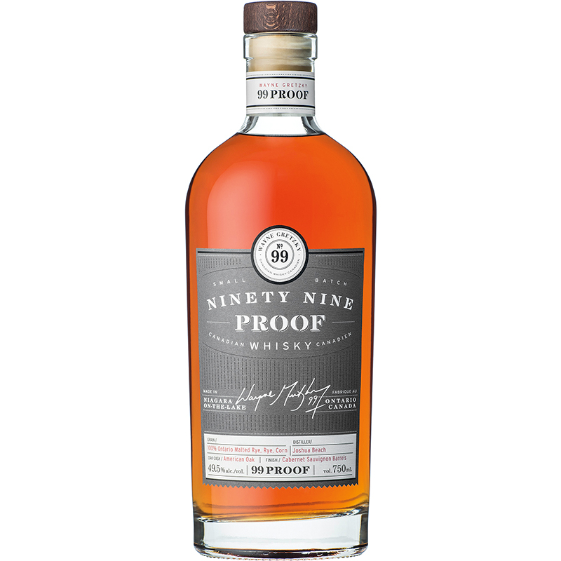 WAYNE GRETZKY - 99 PROOF WHISKY Canadian Whisky / Whiskey