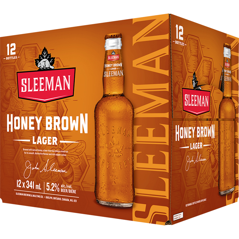 SLEEMAN - HONEY BROWN LAGER Canadian Domestic Beer