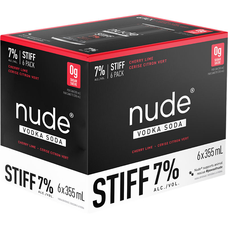 NUDE VODKA SODA - STIFF CHERRY LIME CAN Canadian Coolers