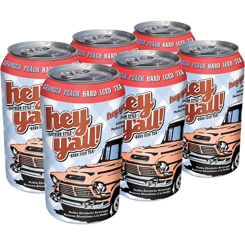 HEY Y'ALL - GEORGIA PEACH HARD ICED TEA CAN Canadian Coolers