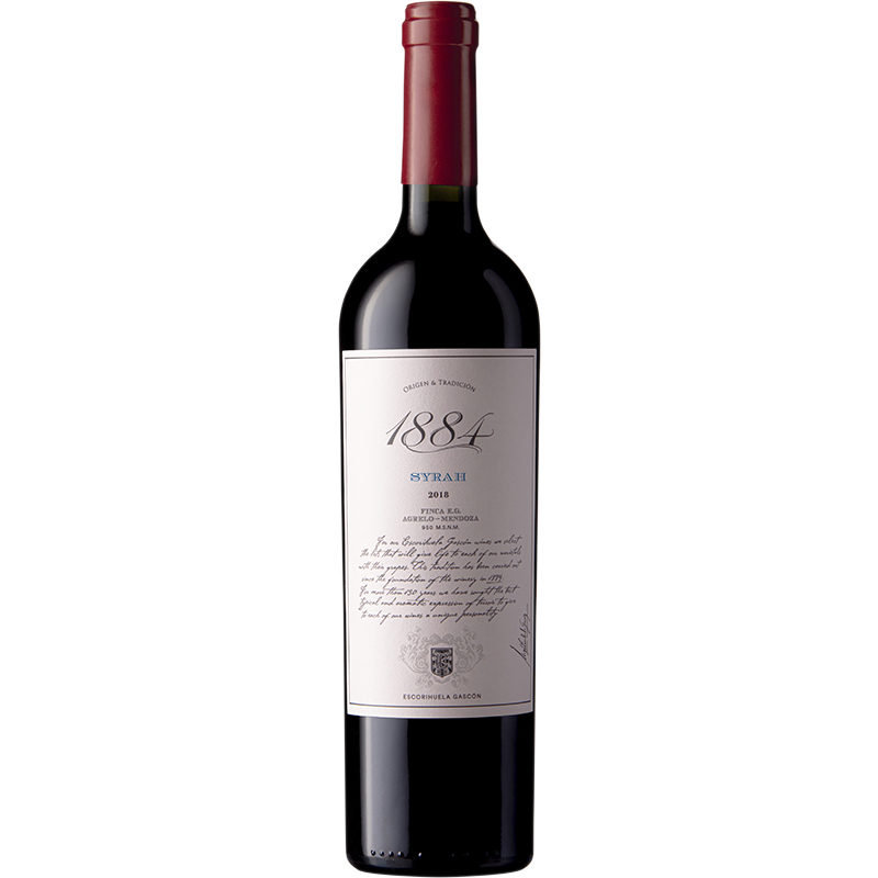 SYRAH - ESCORIHUELA 1884 ESTATE GROWN MENDOZA Argentinian Red Wine