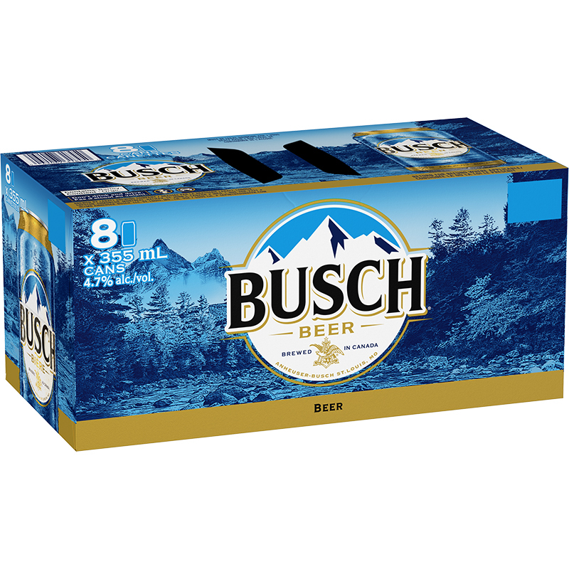 LABATT - BUSCH 8 CANS Canadian Domestic Beer