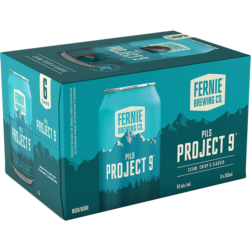 FERNIE - PROJECT 9 PILSNER CAN Canadian Domestic Beer