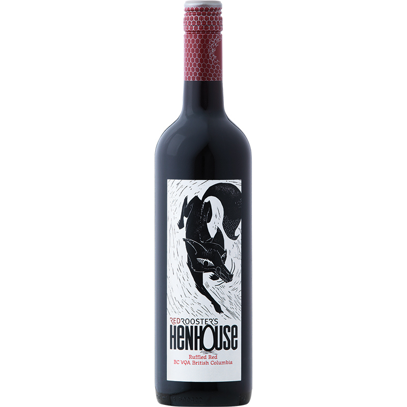 RED ROOSTER - HEN HOUSE RUFFLED RED 2015 Canadian Red Wine
