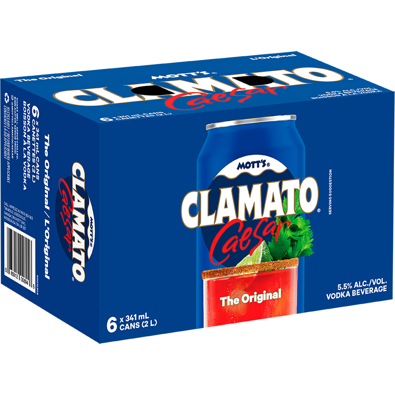 MOTT'S CLAMATO - CAESAR ORIGINAL CAN Canadian Coolers