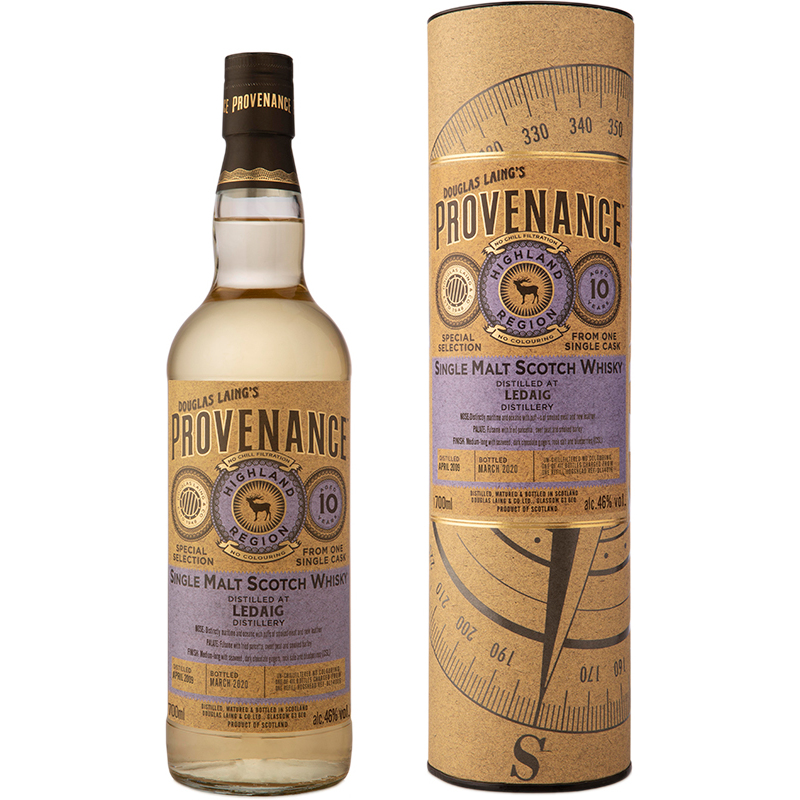 LEDAIG - DOUGLAS LAING PROVENANCE 10 YEAR OLD Scottish Whisky / Whiskey