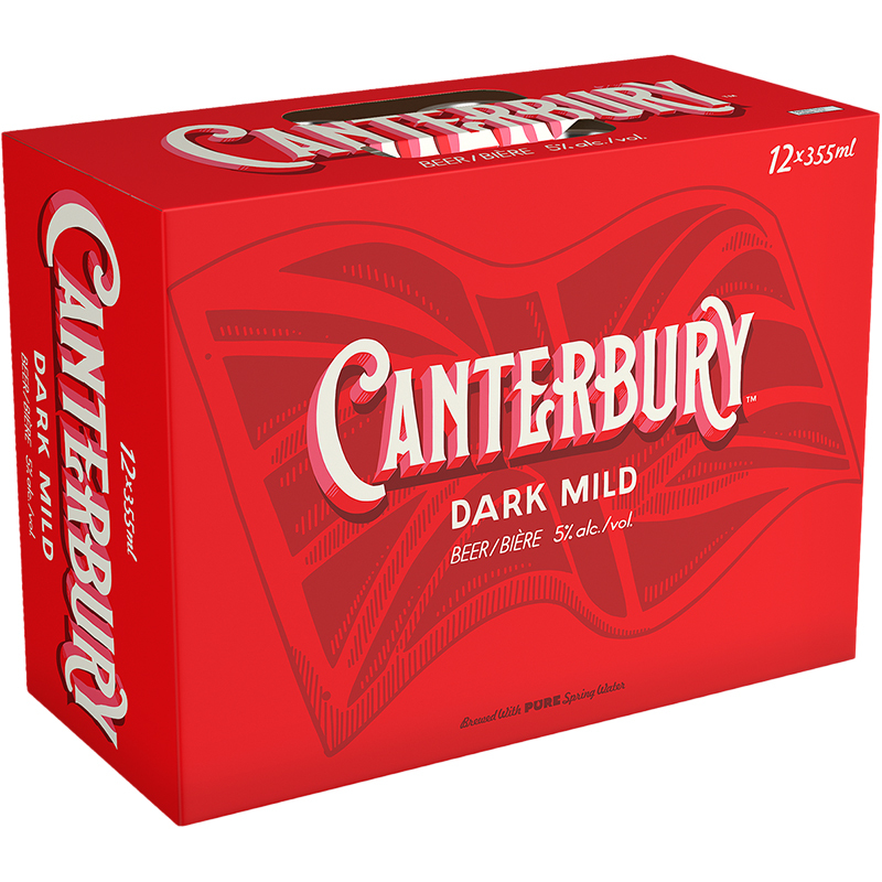 PACIFIC WESTERN - CANTERBURY DARK MILD CAN Canadian Domestic Beer