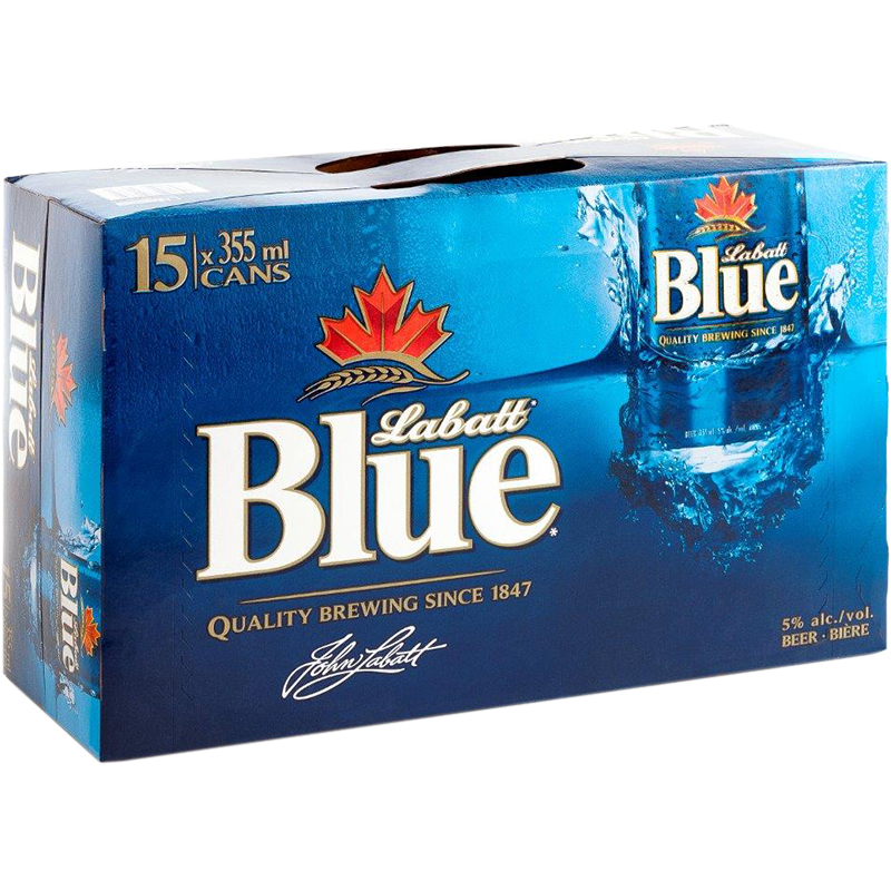 LABATT - BLUE CAN Canadian Domestic Beer