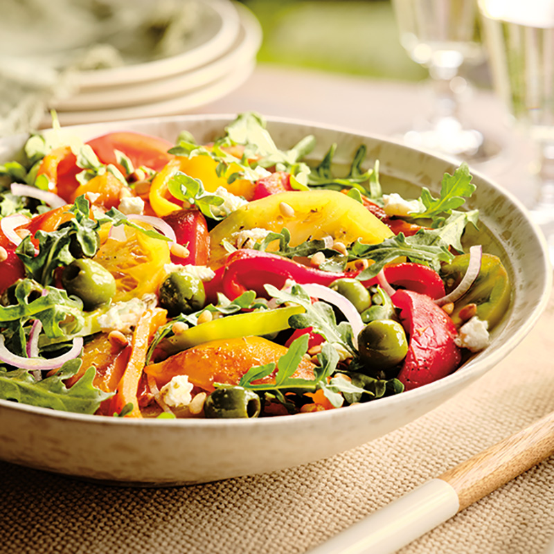 Grilled Bell Pepper & Tomato Salad | BCLIQUOR